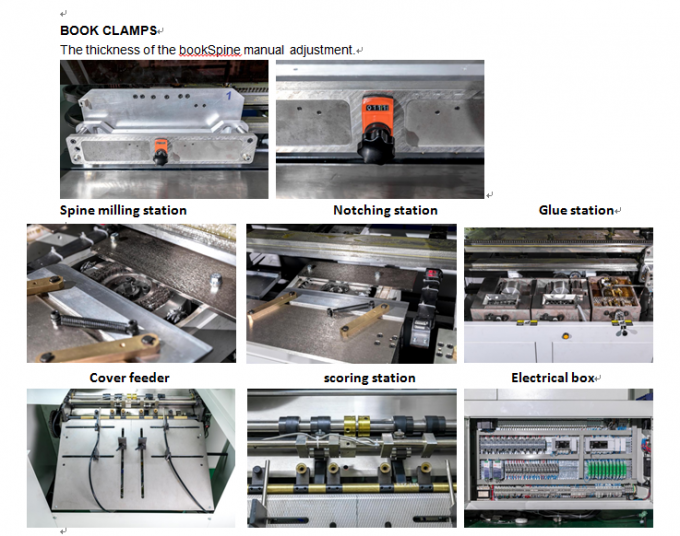 4 Clamps Book Binding Machine PUR Gluing Digital Perfect Binder 2000 ...