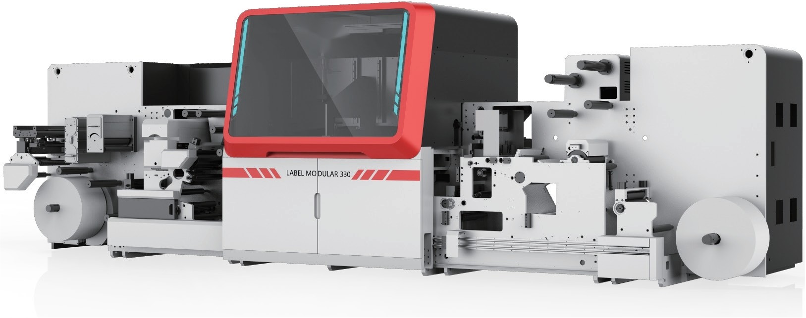 Hybrid Digital Label Multi Color UV Printing And Varnishing Machine